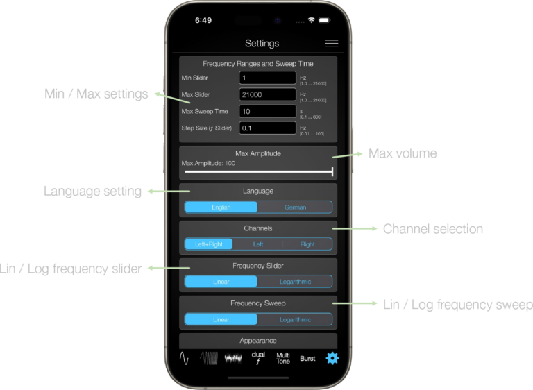 Audio Function Generator - Electronics Engineering Apps. PRO.
