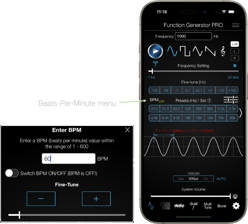 Audio Function Generator - Electronics Engineering Apps. PRO.